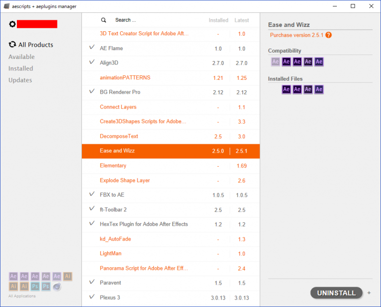 【AE】aescripts.comのAEスクリプト管理ソフト【aescripts + aeplugins manager app】 - Valkyrja-Graphics∽Blog